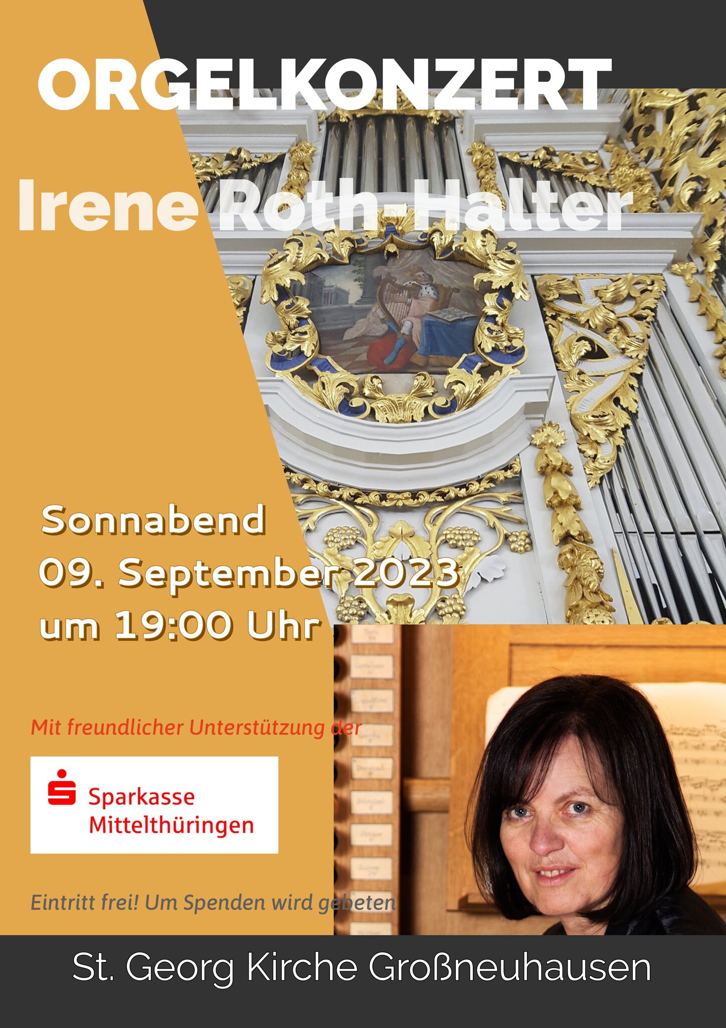 Orgelkonzert mit Irene Roth- Halter aus der Schweiz